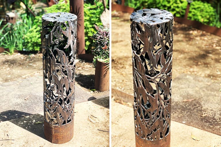 Sculptural Garden Bollard Lights and Decorative Metal Bollards