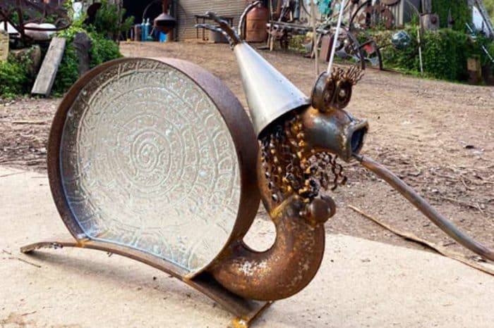 Unique Reclaimed Metal Animal Garden Sculptures