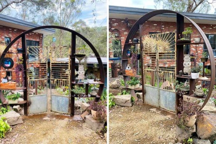 Feature Metal Garden Gates and Moon Gates