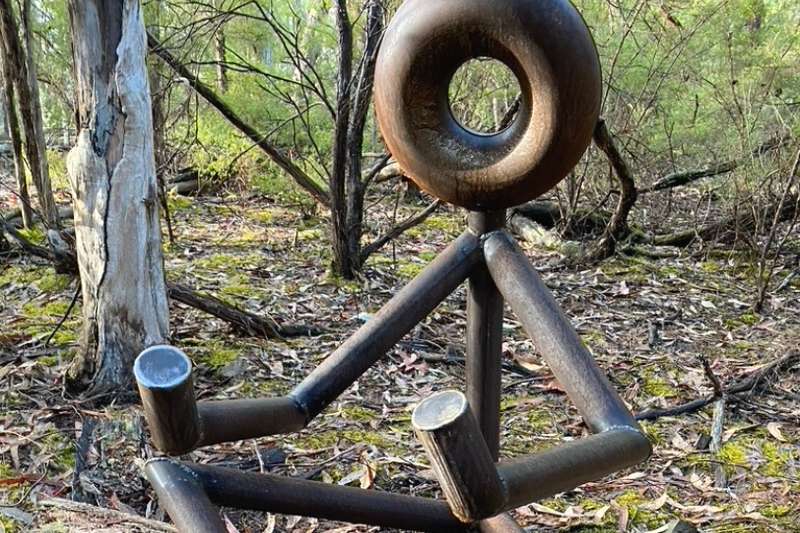 Tread Sculptures | Handmade Metal Stick Person