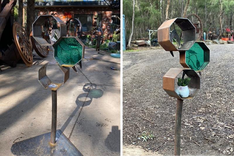 Falling Gum Leaves – Practical Garden Sculpture