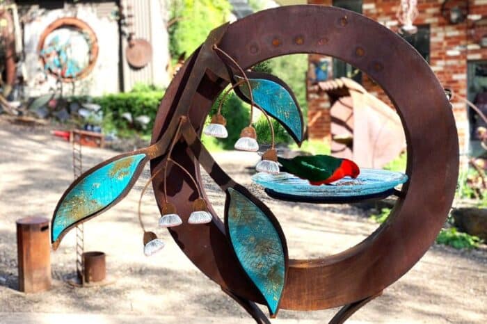 Tread Designs: Glass and Metal Modern Bird Baths Australia