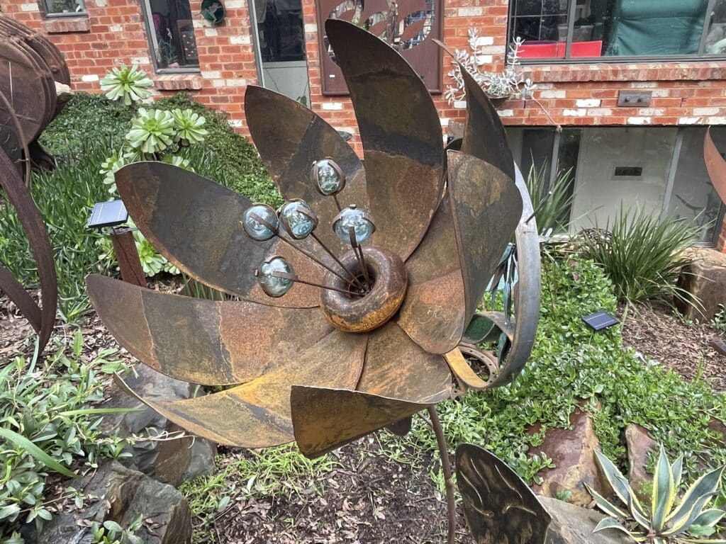 Metal Flower Sculptures to Brighten Your Garden